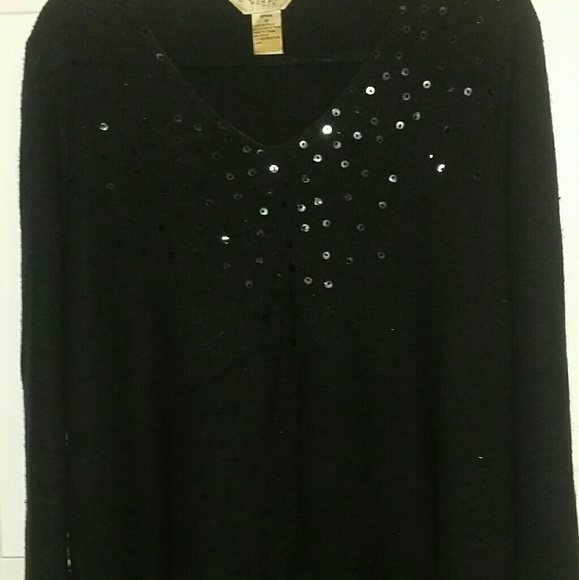Outfit Jpr | Tops | Really Cute Black Beaded Top For Any Occasion ...